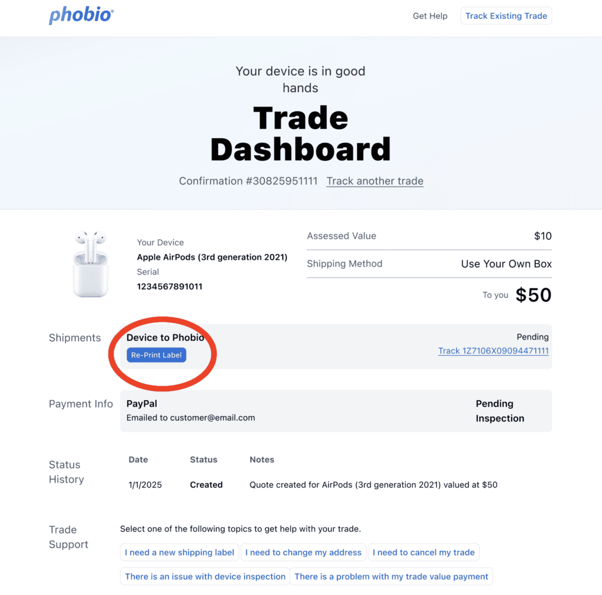 Help Info - Phobio